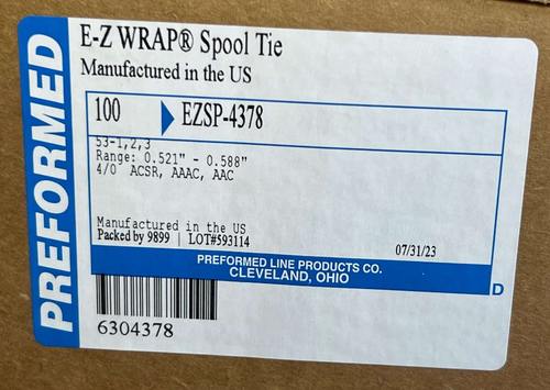 E-Z wrap spool tie EZSp-4378 (1 BOX OF 100) | eBay