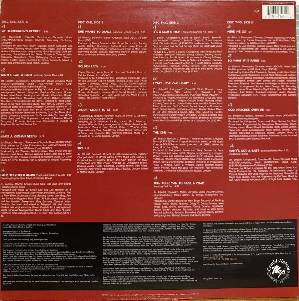 Maxi Priest Combination 2LP Out of Print R&B featuring Stevie Wonder | eBay