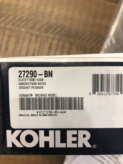 Kohler 27290-bn Elate Robe Hook Vibrant Brushed Nickel for sale online ...