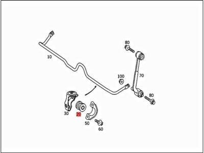 Genuine MERCEDES C209 S203 W203 C-CLASS W203 Rubber bushing 2033260281 ...