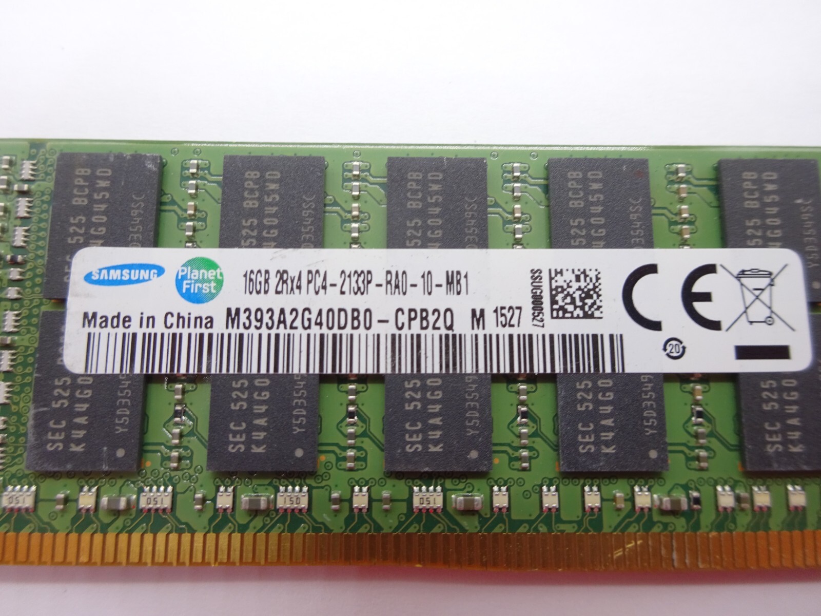 Samsung 16GB (1x16GB) Server-DDR4 M393A2G40DB0-CPB2Q PC4-2133P ECC # ...