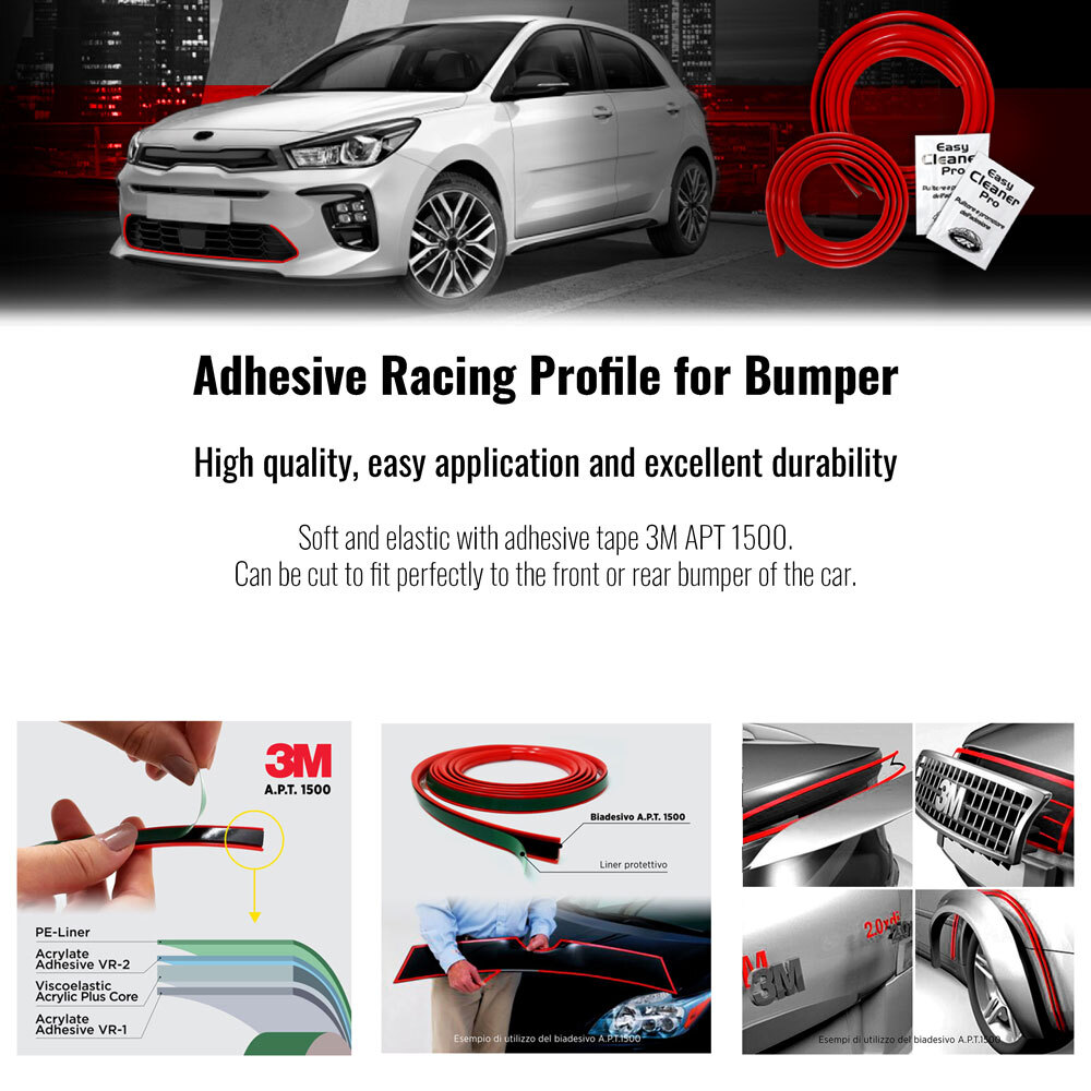 Trim Red Sticker for Rear Bumper Ford Fiesta | eBay