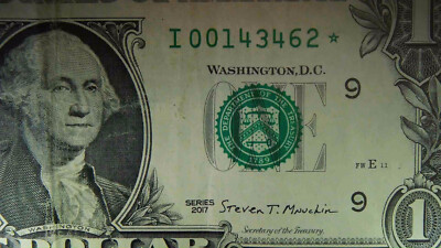 2017 Series $1 Dollar Star Note I00143462* Very Rare! 1 of 250000! | eBay