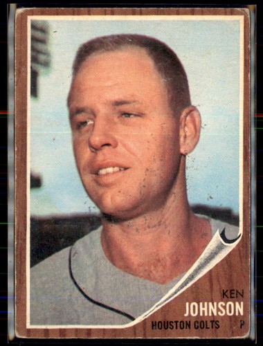 1962 Topps #278 Ken Johnson | eBay