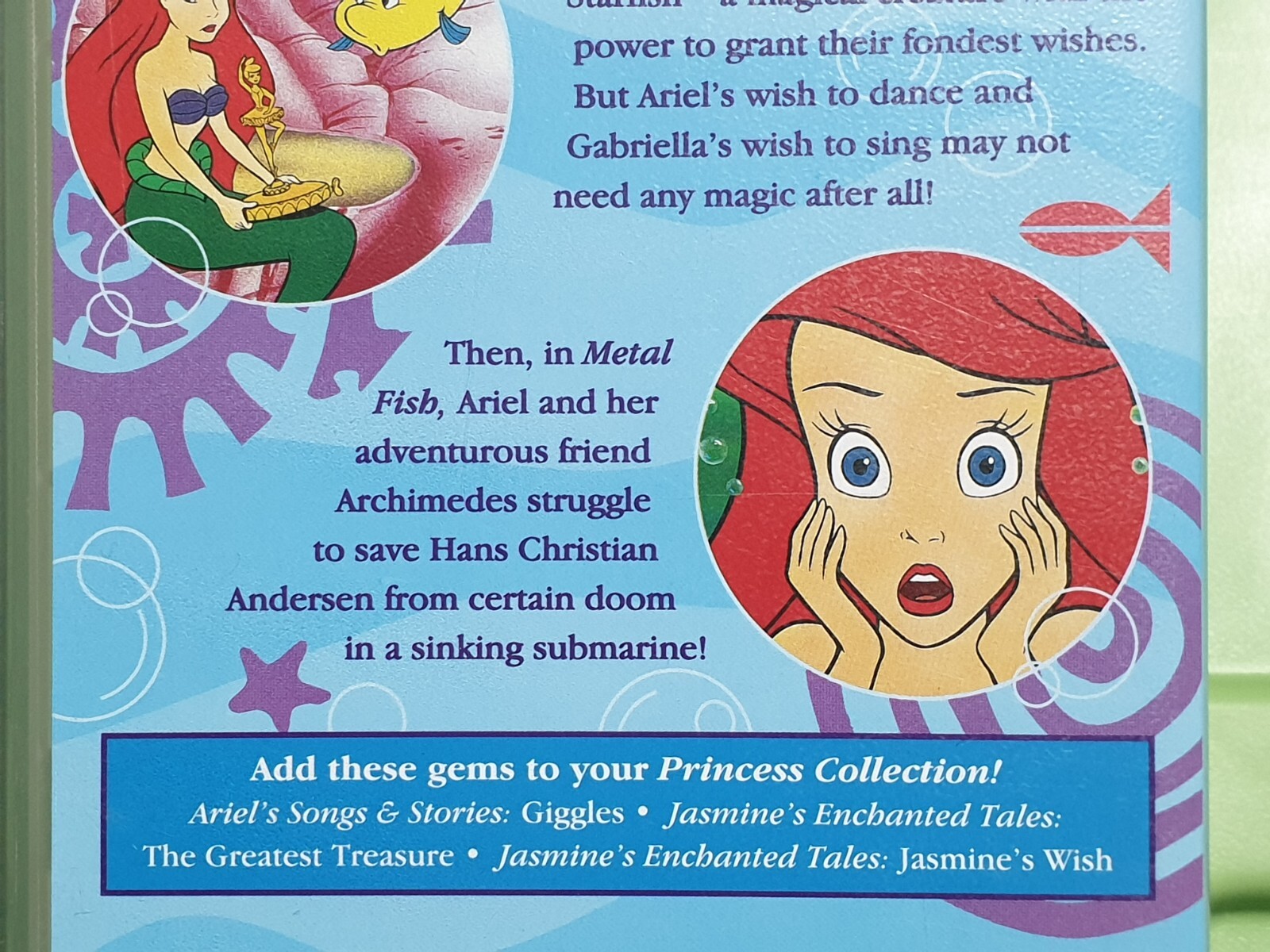 Princess Collection Ariel's Songs & Stories Giggles Vhs, Watched Works ...
