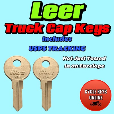 LEER Truck Cap Keys Replacement Spare Key Made Cut to Code 001-020 | eBay