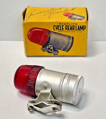 Empire Cycle Rearlite Lamp NOS Schwinn Accessory Unbreakable Lens Ruby ...