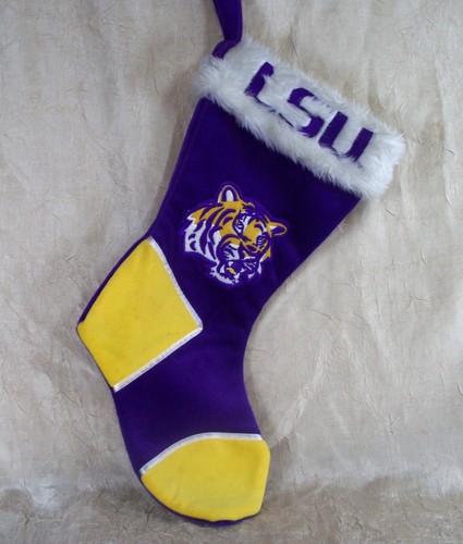 Louisiana State University Tigers Plush LSU Christmas Holiday Stocking ...