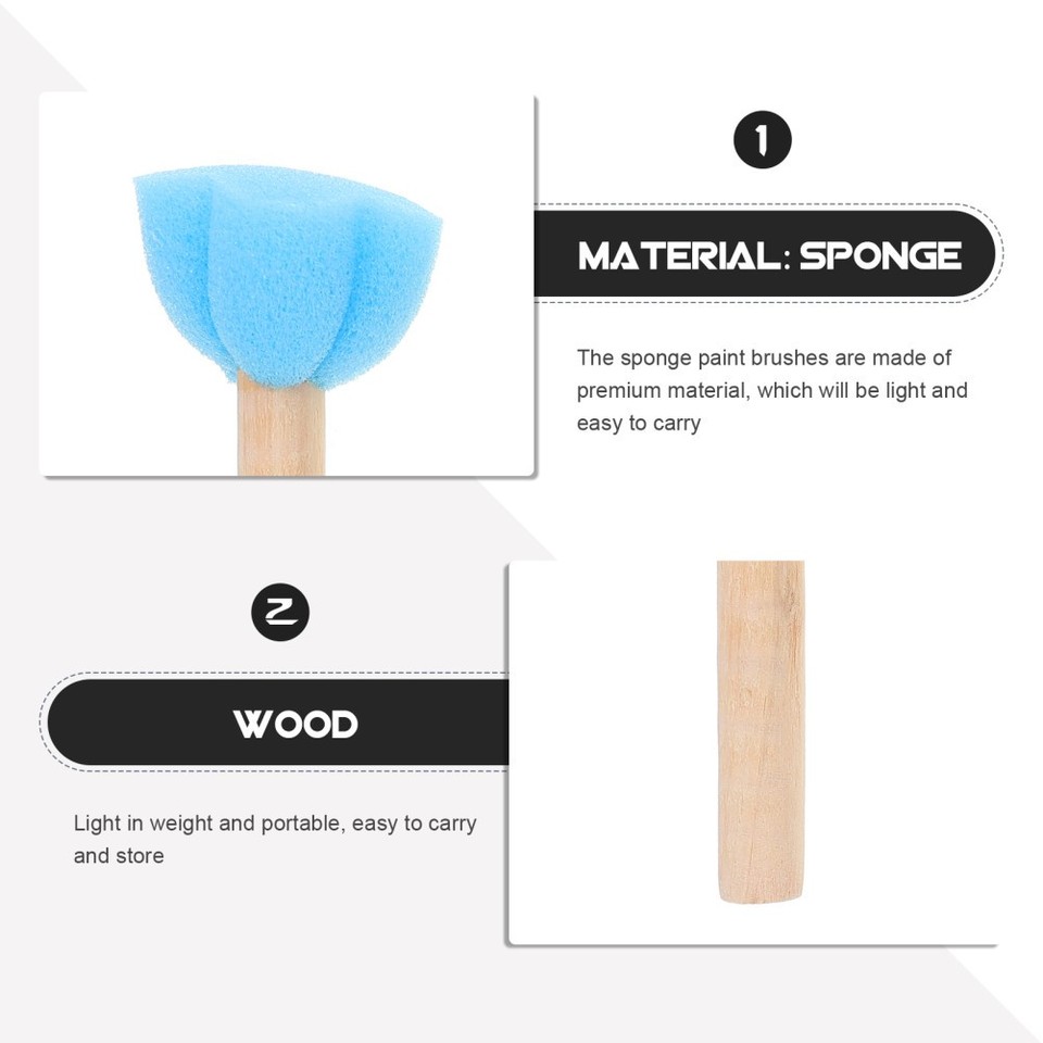 20pcs Portable Paint Kids Sponge Paint Doodling Diy Graffiti Sponge ...