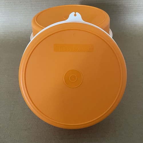Tupperware Big Wonders Bowl Large Cereal Snack Salad Set of 4 Orange ...