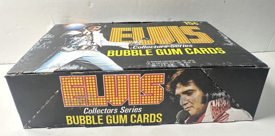Vintage 1978 Elvis Presley Donruss Bubble Gum Cards Display Box A | eBay