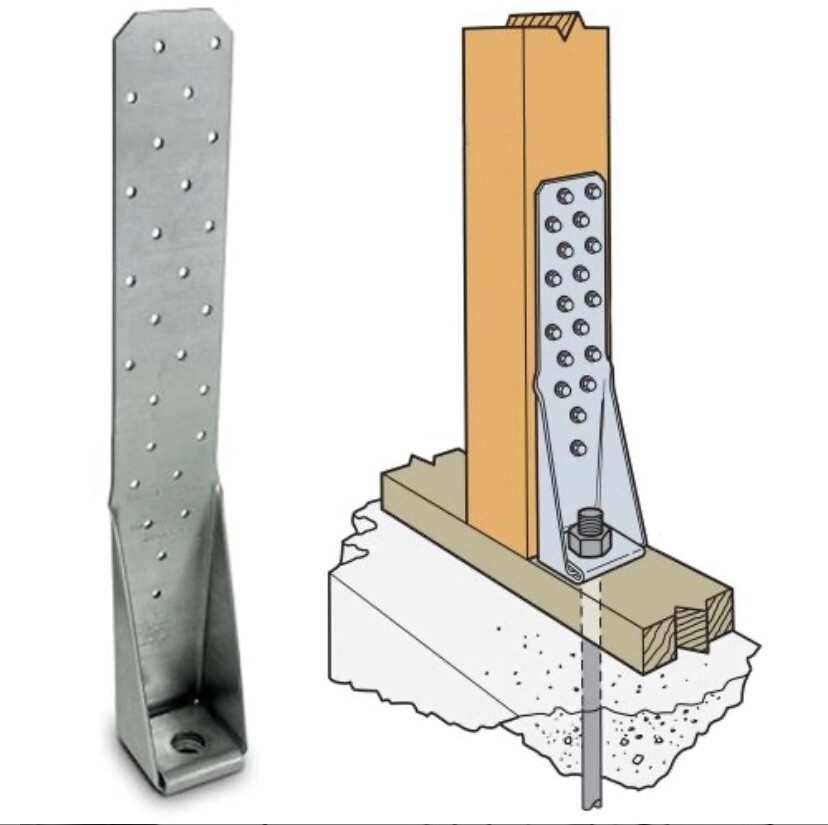 Simpson Strong-Tie HTT5 16-in 11-Gauge Galvanized Steel Holddown | eBay