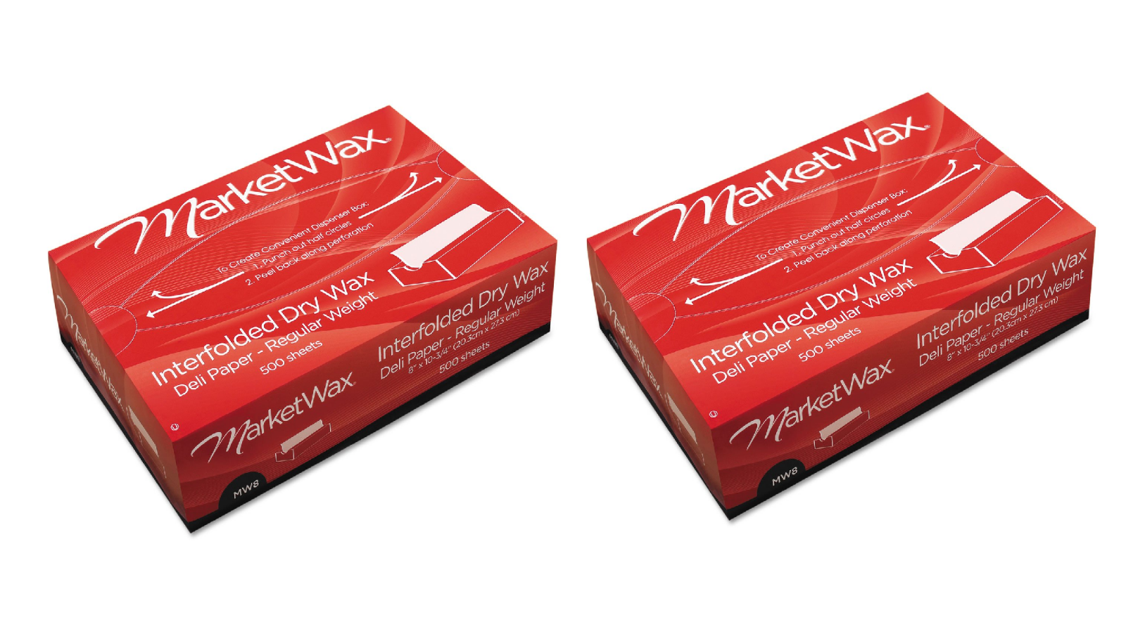 Interfolded Dry Wax Deli Paper 8" X 10-3/4" White 2 Boxes 500 ea ...