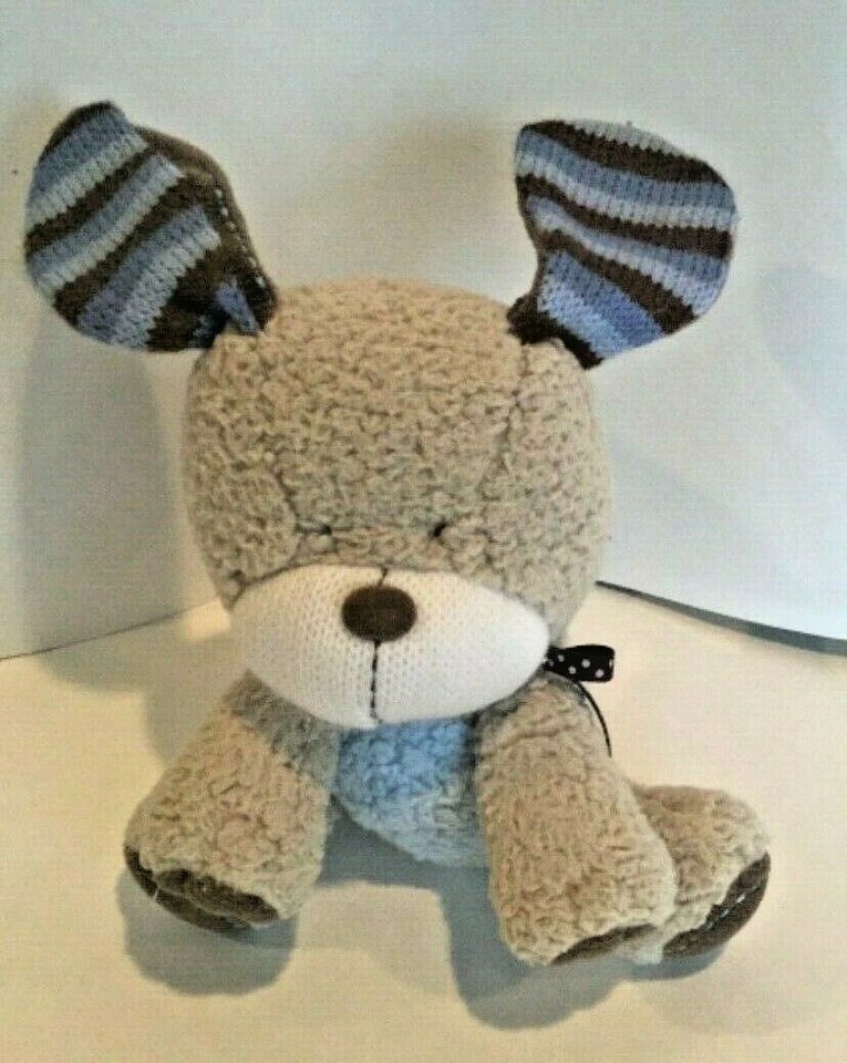 Carters Plush Stuffed terry cloth Animal dog Rattle, vtg, super soft | eBay