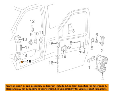 GM OEM 88-24 Blazer Front Door Lock Hardware-Hinge Pin Retainer ...