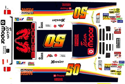 #50 Team Mopar Dirt Late Model 1/24th Scale Waterslide Decal | eBay