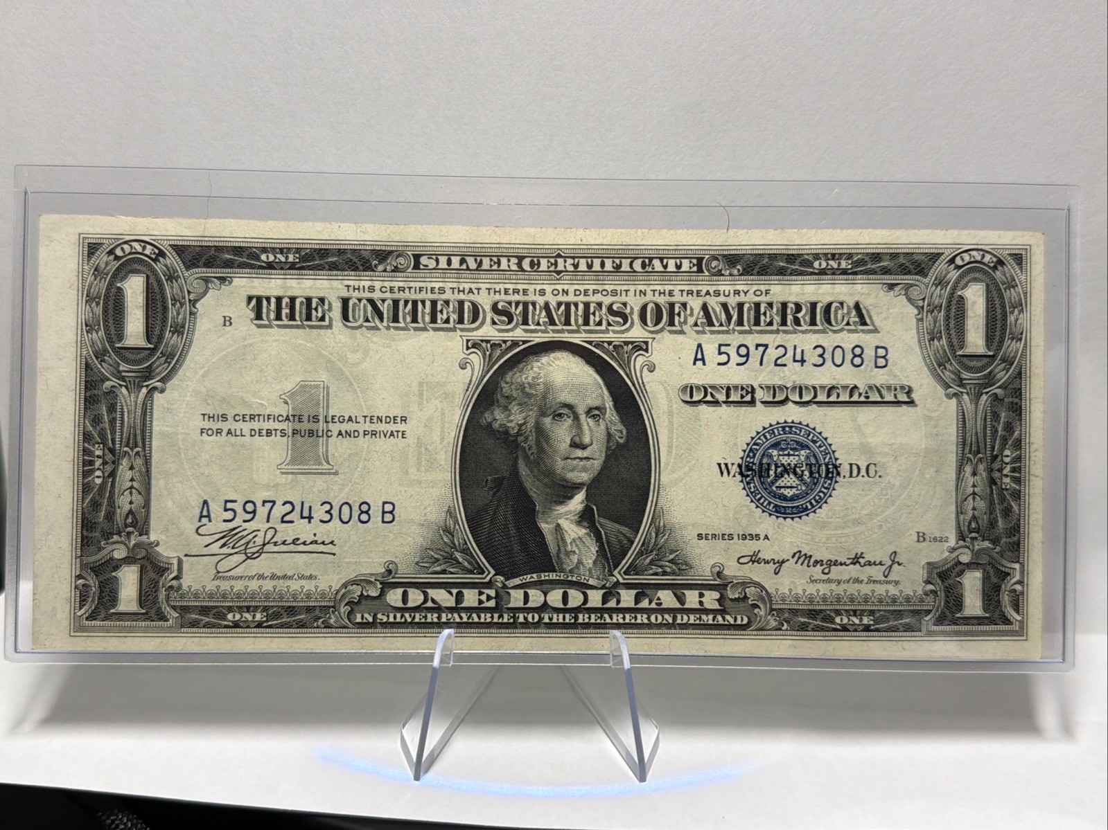 1935-A rare Off Center Printing Error Dollar Note Silver Certificate ...