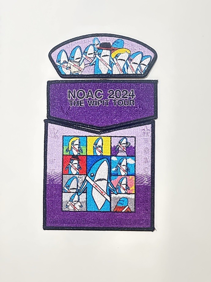 OA NOAC 2024 AMANGAMEK WIPIT LODGE 3-PIECE PATCH SET "THE WIPIT TOUR" 400 MADE | eBay