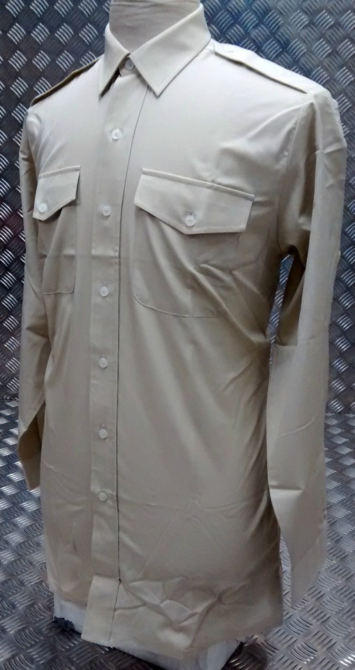 FAD Shirt Army Style All Ranks Barrack & No2 Dress Fawn ASST Sizes NEW ...