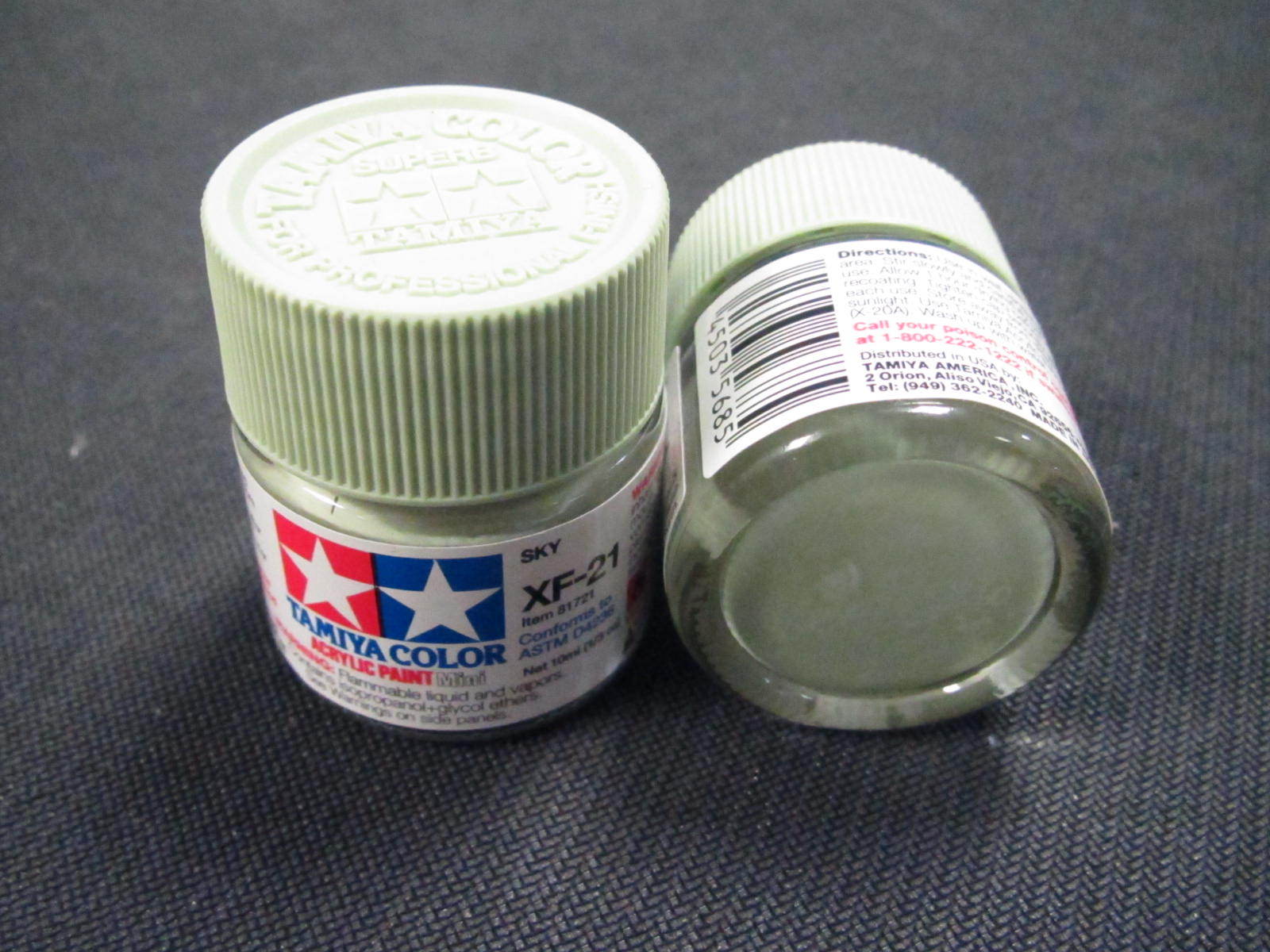 Tamiya "Mini" Acrylic model paint - XF-21 81721 Sky (flat) | eBay