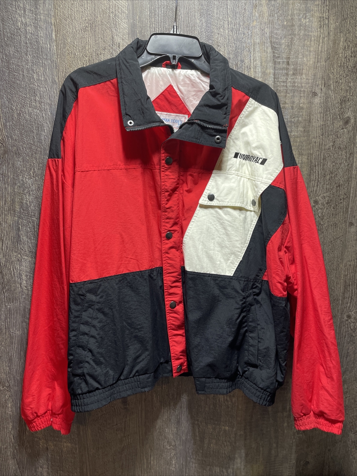 Vintage 90s Uniroyal Racing Jacket/Windbreaker Norman Todd XL ...