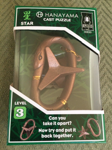HANAYAMA Level 3 Cast Puzzle • STAR • NEW IN BOX • Unopened | eBay