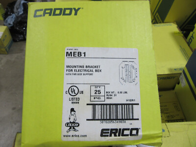 (25) Erico Caddy MEB1 Mounting Bracket for Electrical Box NEW!!! Fresh ...