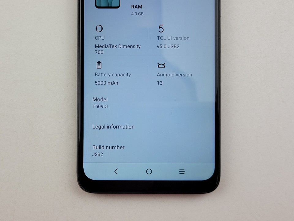 TCL 40 XE 5G (T609DL) 64GB - Gray (Tracfone) Prepaid Smartphone - J3322 ...