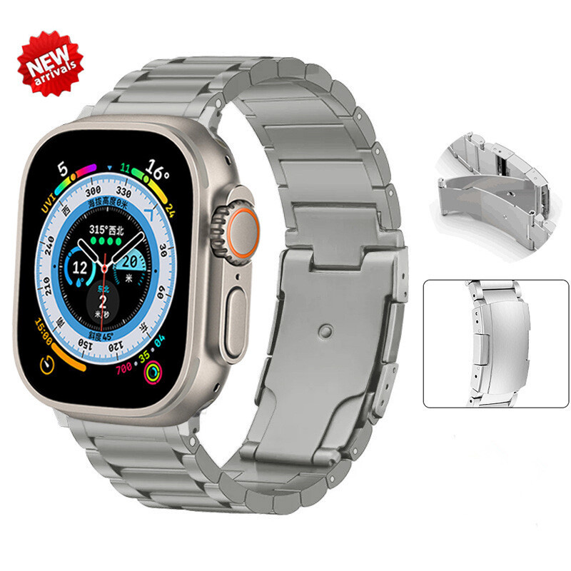 Titanium For Apple iWatch Series 9 8 7 6 5 4 3 2 Ultra SE Watch Band ...