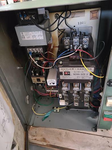 GE Compressor Motor 25 HP 1775 RPM 208V 3 Phase Frame 284T with Control ...