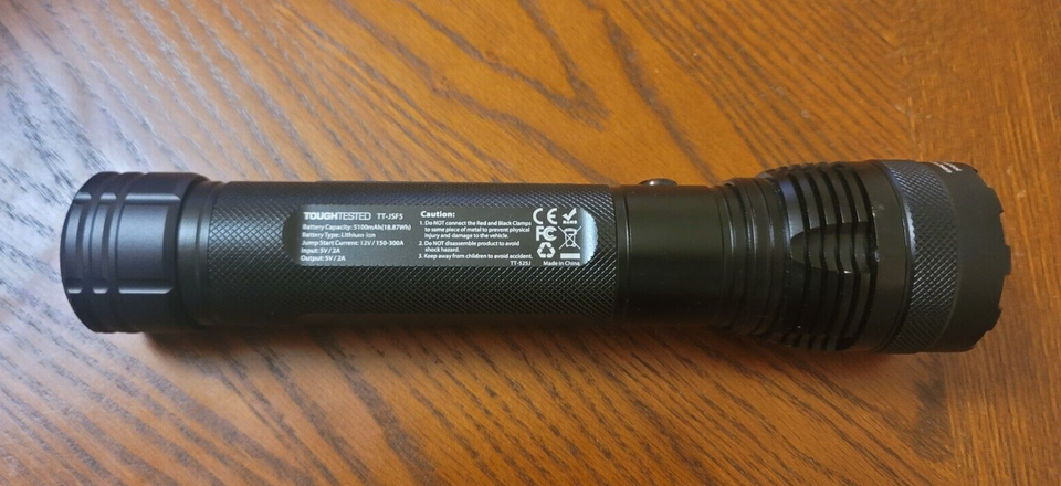 Ends 7/28 11AM PST! Tough Tested TT-JSF5 Flashlight w/ 5100mAh Battery ...