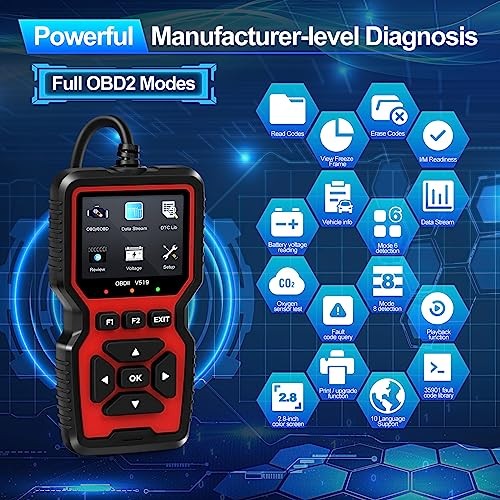 OBD2 Scanner Diagnostic Tool, Professional Auto Check Engine Code Reader with | eBay