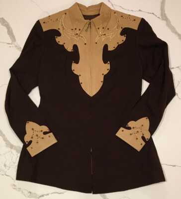 Woods’ Western Show Jacket Horse Riding Jacket/Shirt Jewel Riding Coat ...