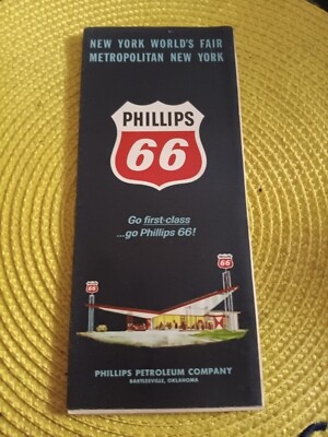 1966 Phillips 66 Road Map: New York World's Fair Metropolitan New York ...