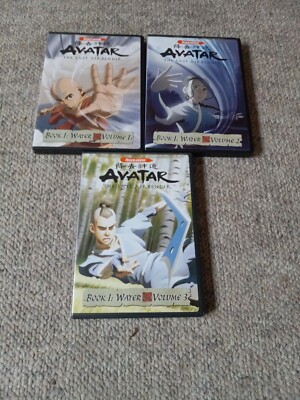 Nickelodeon Avatar DVD Set BOOK 1 VOLUME 1-2-3 | eBay