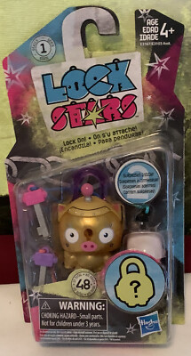Lock Stars Hasbro Series 1 Gold Piggy Figure Kids Accessories Birthday ...