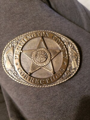 Prison Belt Buckle- Pennington County Corrections S. Dakota 1991 ...