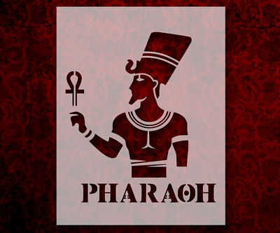 Ancient Egyptian God Pharaoh Stencil Reusable 8.5 x 11 Inches for ...