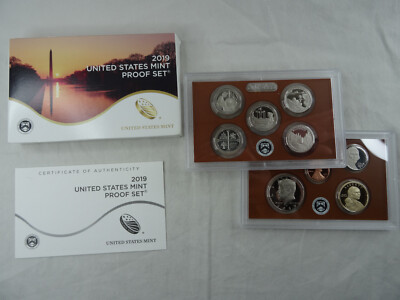 2019-S United States Mint Proof Set 10 Coins COA & Box No W Cent | eBay