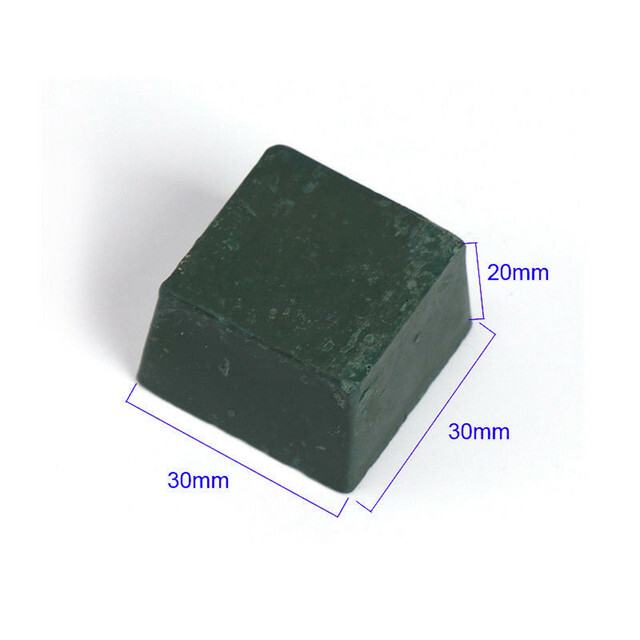 2X Leather Strop Sharpening Honing Compound Polishing Buffing Green 3cm ...