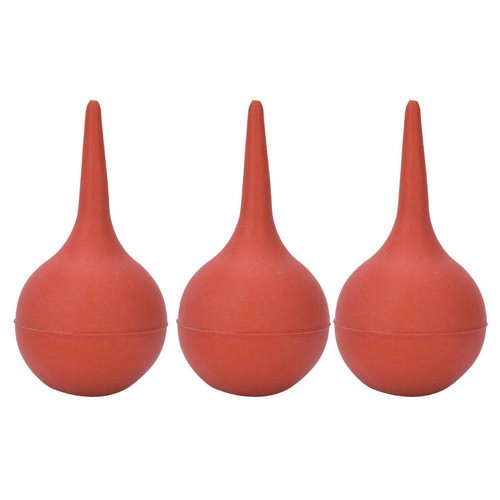 3X 90ml Rubber Suction Ear Washing Ball Syringe Squeeze Bulb Laboratory ...