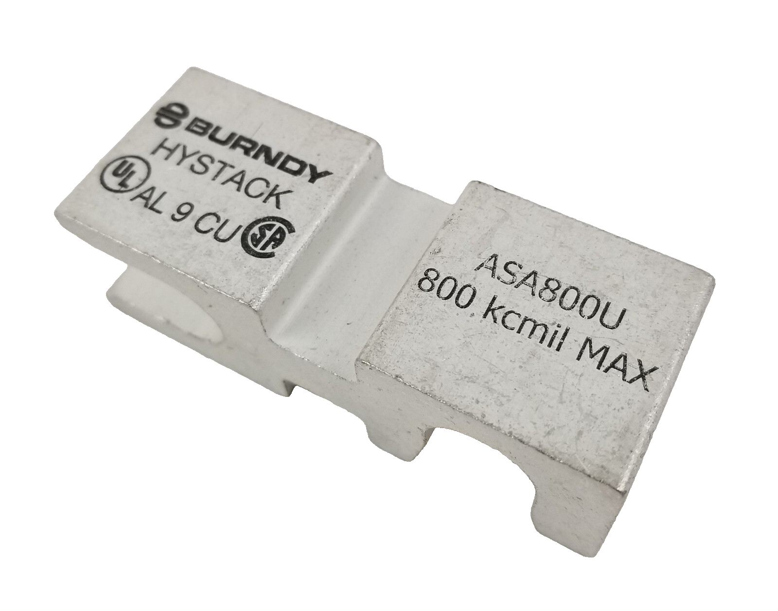 10 BURNDY ASA800U Hystack Terminal Stacking Adapter Al/Cu 2-Slot 800 ...