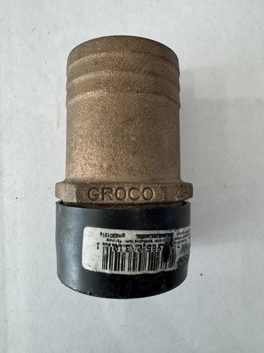 GROCO 1-1/2" NPT x 1-3/4" Bronze Full Flow Pipe to Hose Straight ...