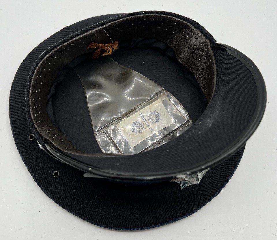 Vintage Dutch Police Officer Visor Cap Hat Netherlands Uniform Badge ...