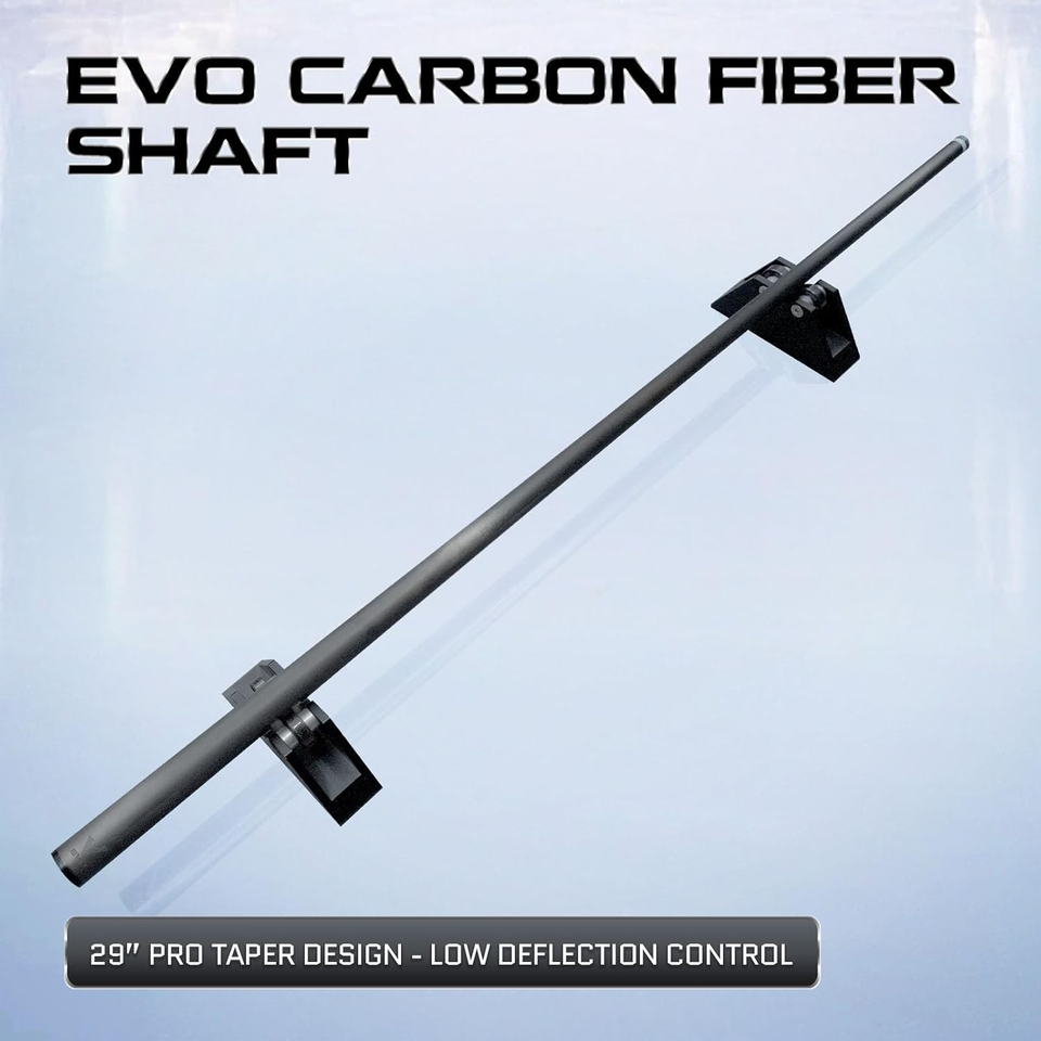 EVO Crystal Carbon Fiber Pool Cue, Low Deflection Professional Pool ...