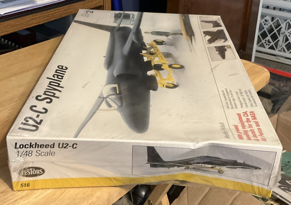 Testors U-2C Spyplane Airplane 1/48 Scale Model Kit # 516 New-Sealed | eBay