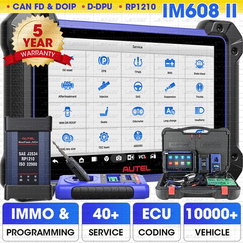 Autel MaxiIM IM608 PRO II IMMO Key Fob Programming Tool ECU Coding Bidirectional 632096267212| eBay