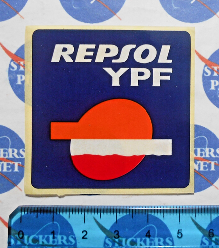 ORIGINAL REPSOL YPF LUBRICANTS 5X5 MOTORCYCLE TUNING CAR STICKER ...
