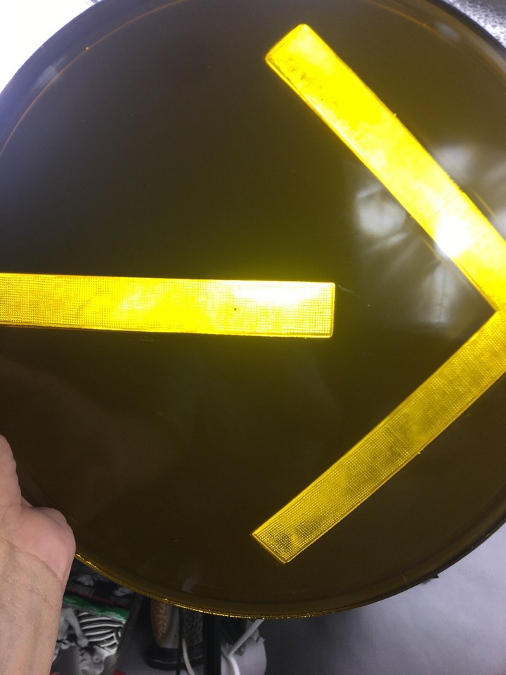 VINTAGE KOPP 12"GLASS ARROW TRAFFIC LIGHT SIGNAL LENS TL1200 | eBay