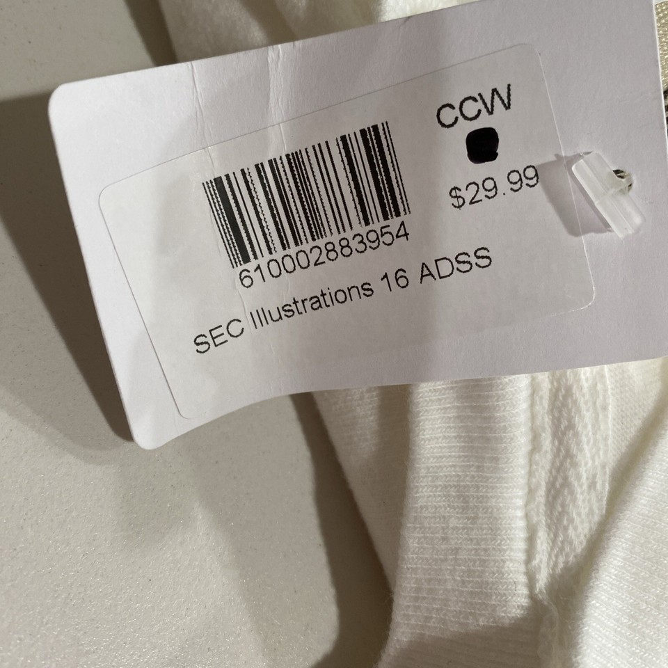 Comfort Colors Adult White SEC Football Mascots Graphic Tee XL | eBay